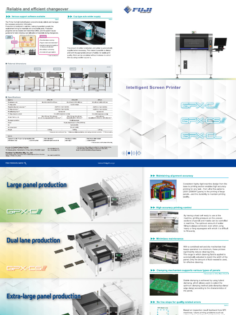 FUJI - Solder Paste Printer - GPXCII | PDF