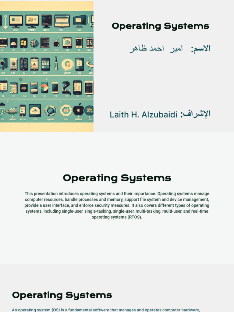 Operating Systems: Laith H. Alzubaidi | PDF | Operating System | Process (Computing)