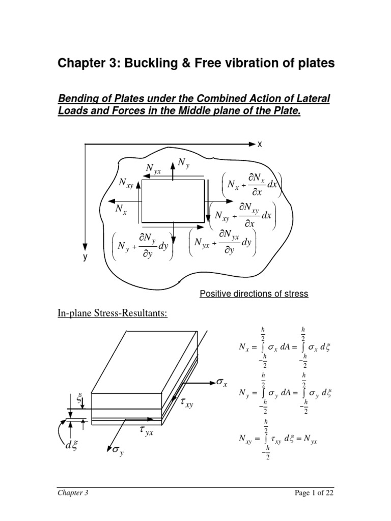 Plate Chapter 3 | PDF | Force | Normal Mode