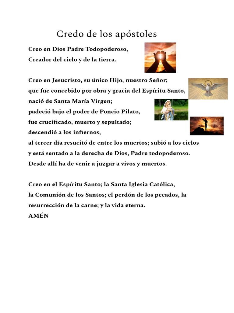 Credo de Los Apóstoles | PDF