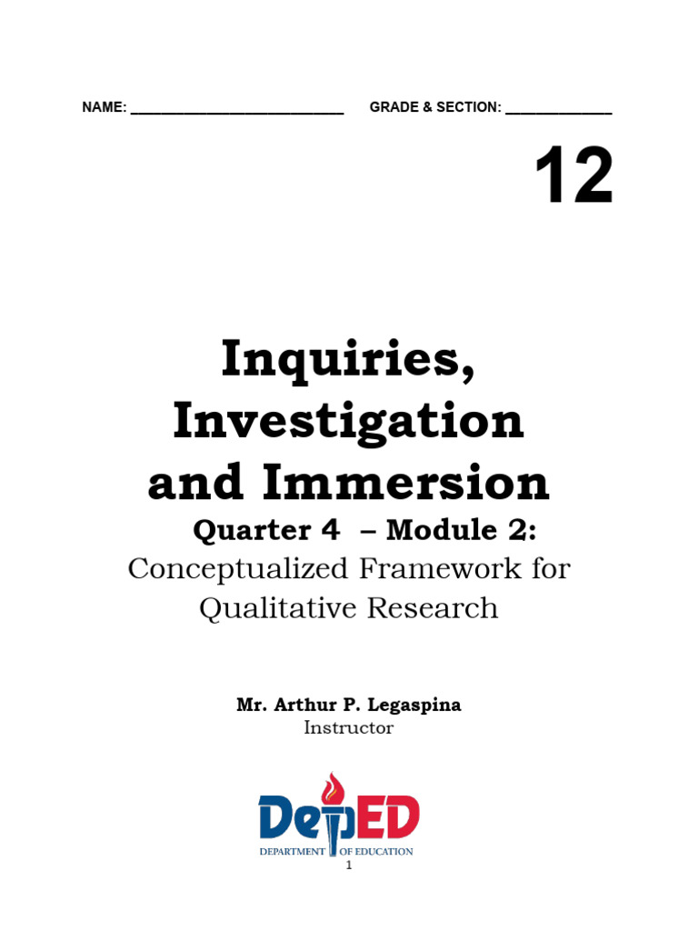 Module 2 | PDF | Methodology | Qualitative Research