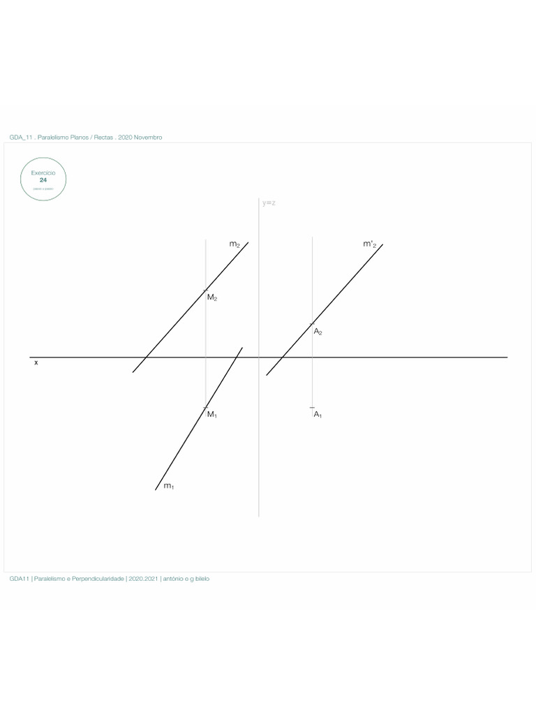 002 Paralelismo Plano Recta | PDF