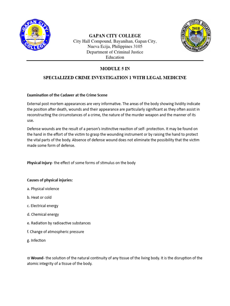 Module 5 Cdi 222 | PDF | Wound | Medical Specialties