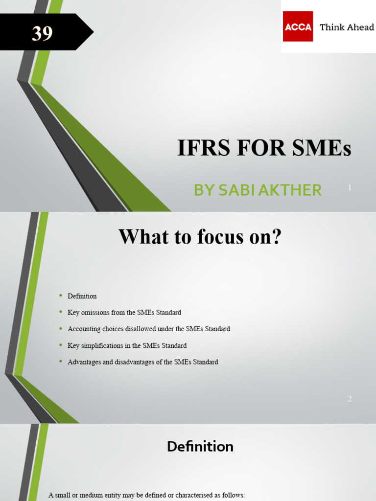 Ifrs for Smes | PDF | Fair Value | International Financial Reporting ...