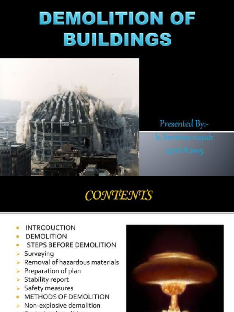 Demolition of Building | PDF