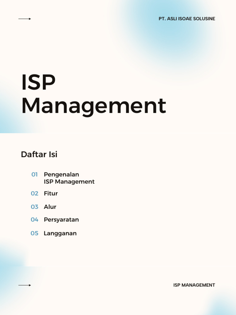ISP Management | PDF | Pengelolaan Keuangan & Uang | Komputer