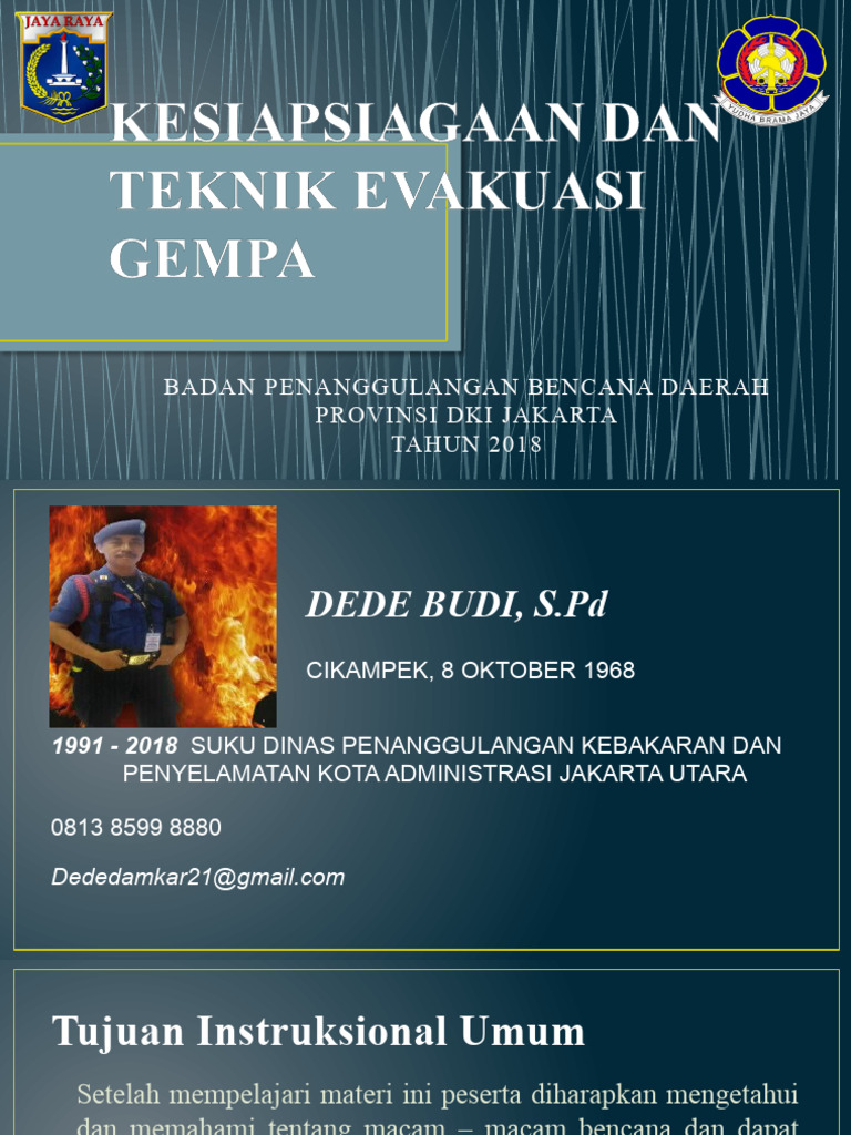 Teknik Evakuasi Gempa-Bpbd | PDF
