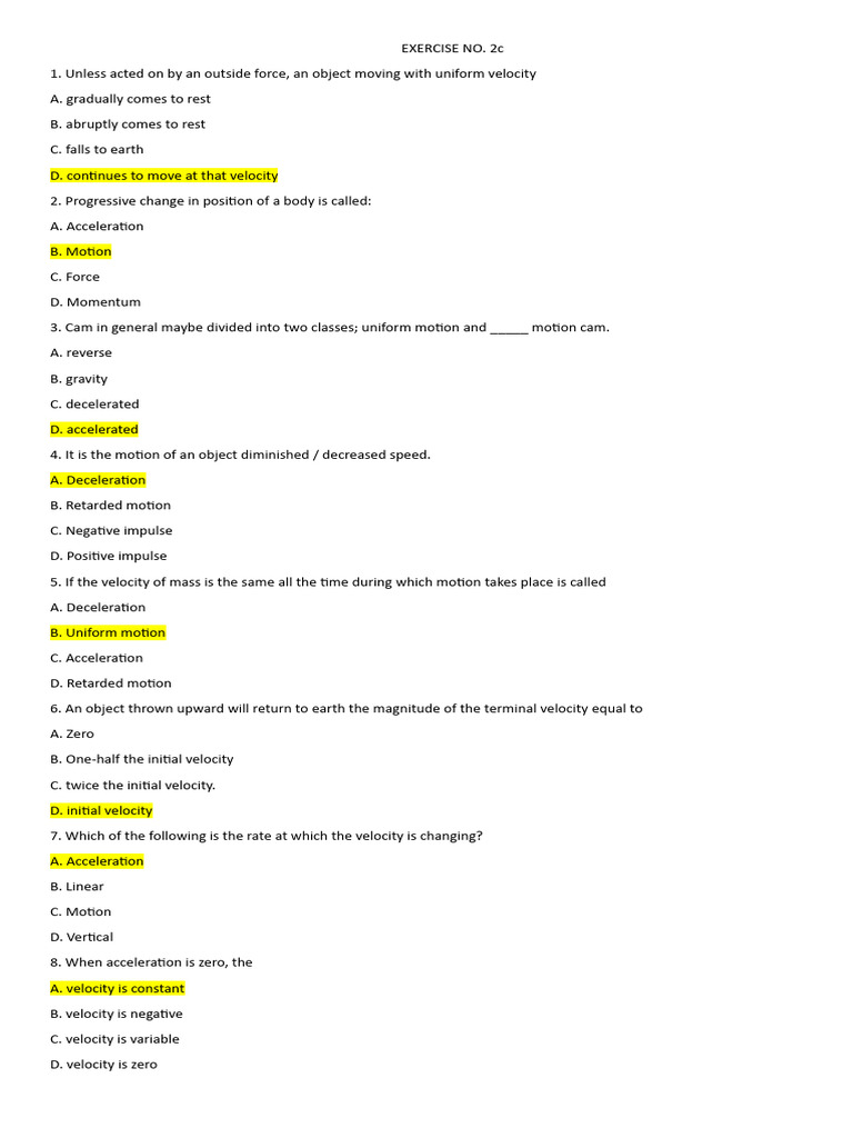 Lab Exercise 2C Physics Ikym | PDF | Rotation Around A Fixed Axis ...