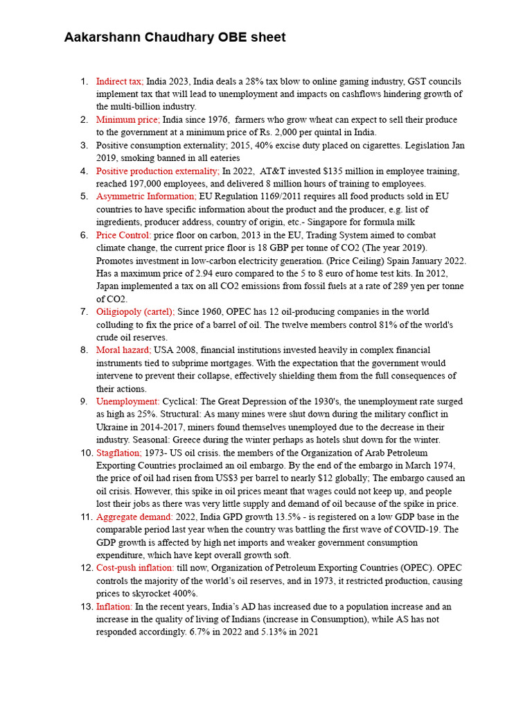 Real World Examples 6 Pdf Recession Quantitative Easing 1750