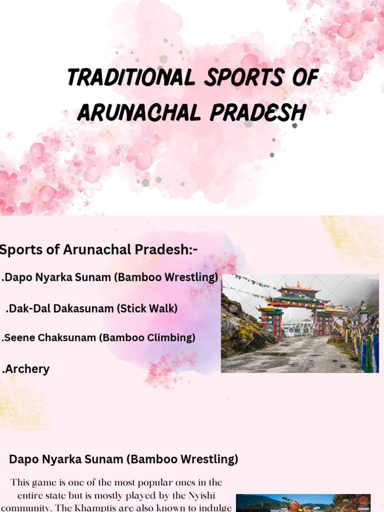 Traditional Sports of Arunachal Pradesh | PDF
