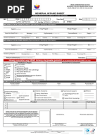 DSWD-General Intake Sheet | PDF | Disability | Psychosocial