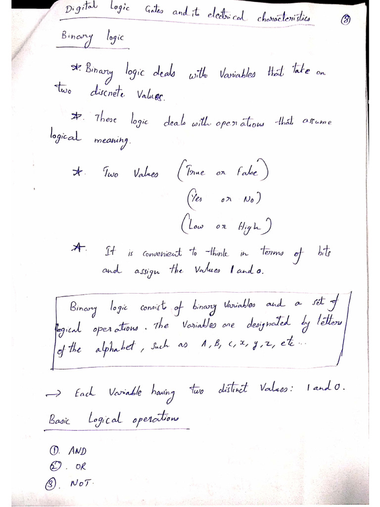 Digital Logic Design Module 1 Part 2 Pdf