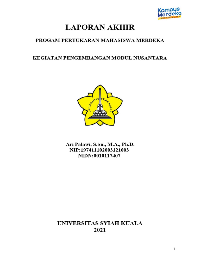 Modul Nusantara dalam Pertukaran Mahasiswa | PDF