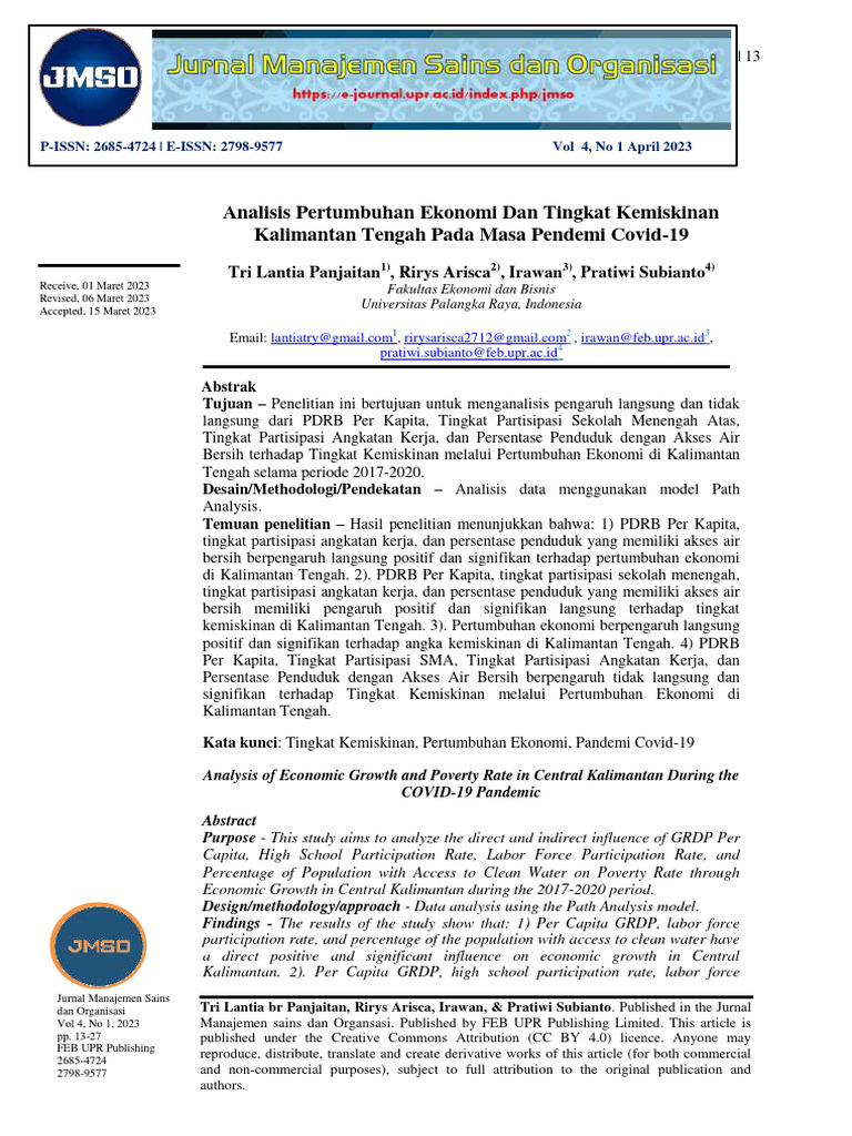 Analisis Pertumbuhan Ekonomi | PDF Analisis Pertumbuhan Ekonomi | PDF