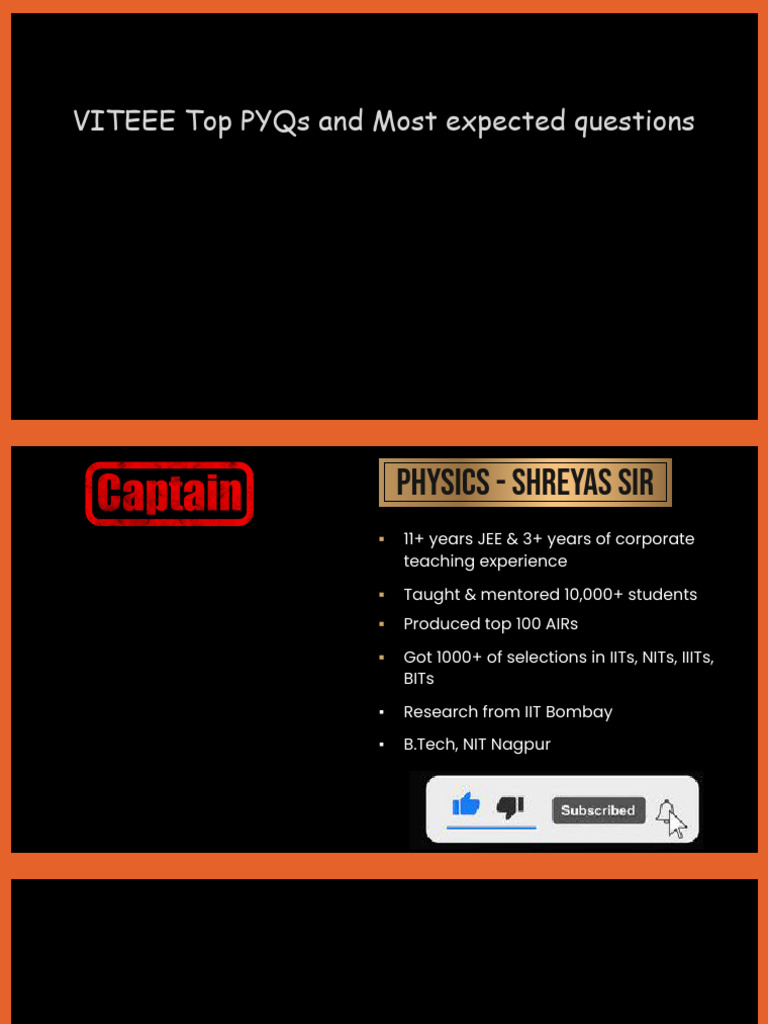 VITEEE Top PYQs and Most Expected Questions | PDF | Rectifier ...