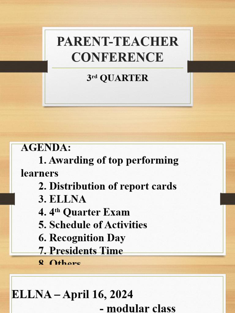 Parent-Teacher Conference | PDF