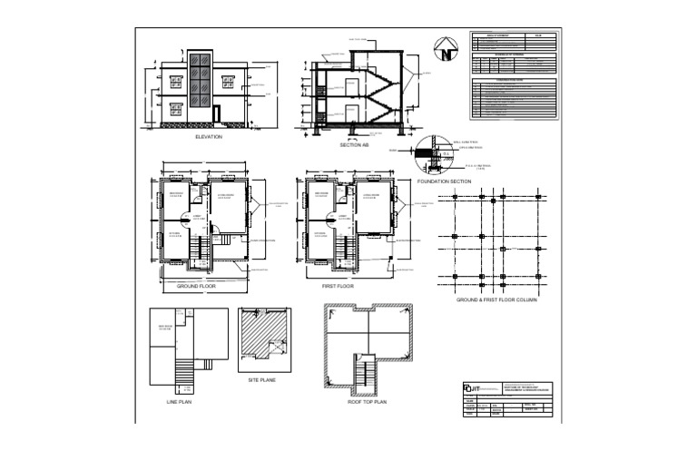 Elevation Section Ab: Wall 0.23M Thick DPC 0.05M Thick Sunk | PDF ...