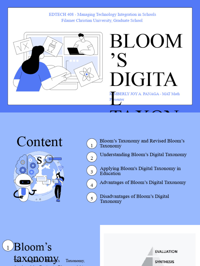 Bloom's Digital Taxonomy | PDF | Multimedia | Educational Technology Bloom's Digital Taxonomy | PDF | Multimedia | Educational Technology