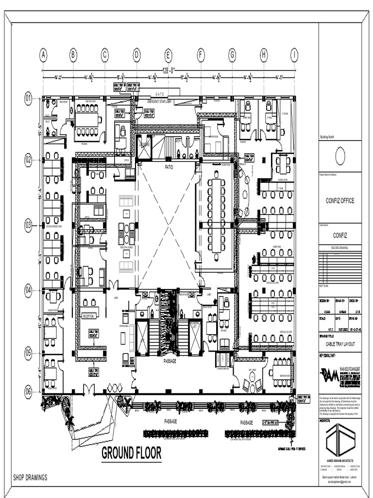 Cable Tray Layout for Confiz Office | PDF | Buildings And Structures