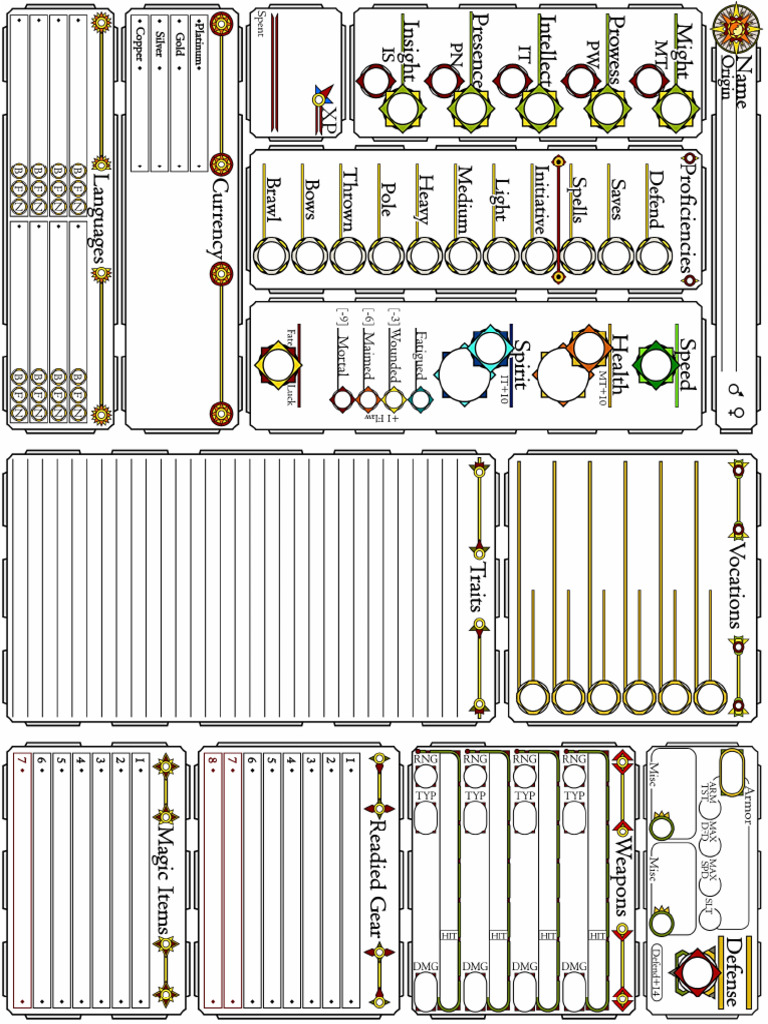 TotED_Character_Sheet | PDF