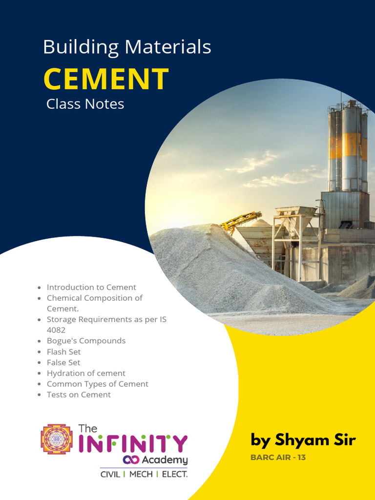 Cement: Building Materials | PDF | Cement | Concrete