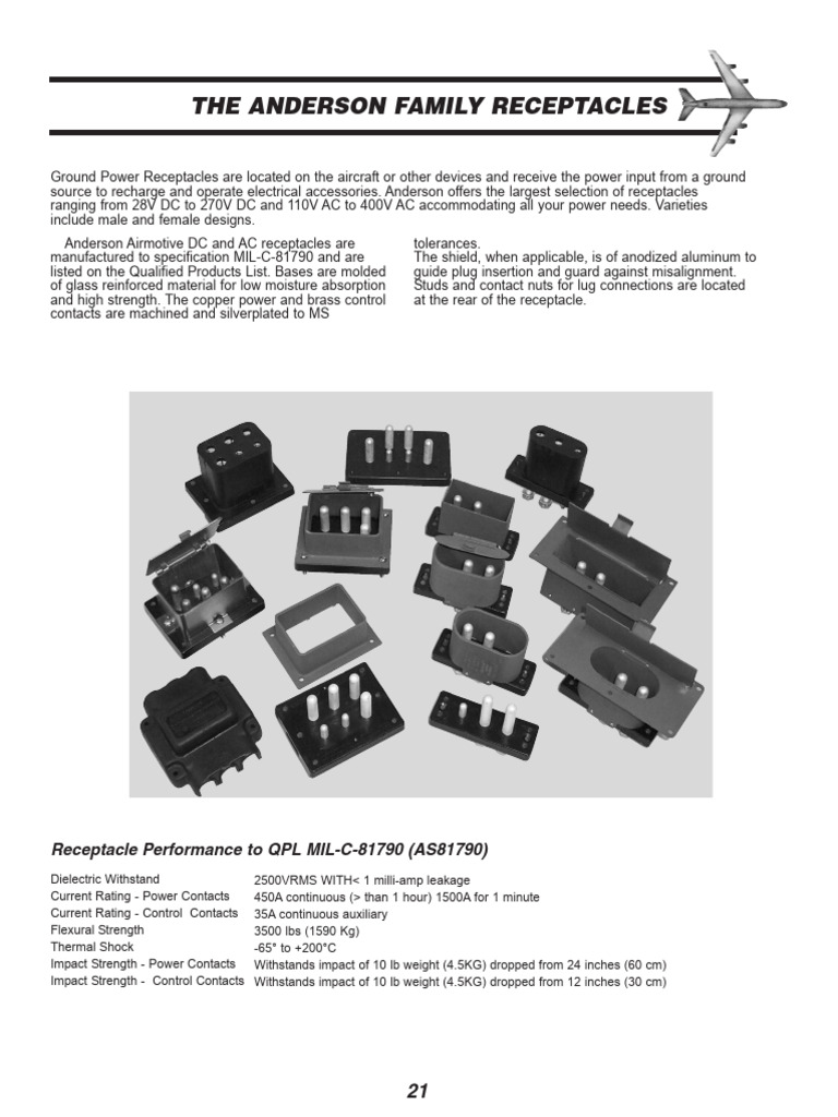 RC2_400Hz-6-Pole-Receptacles | PDF | Electrical Connector | Electrical ...