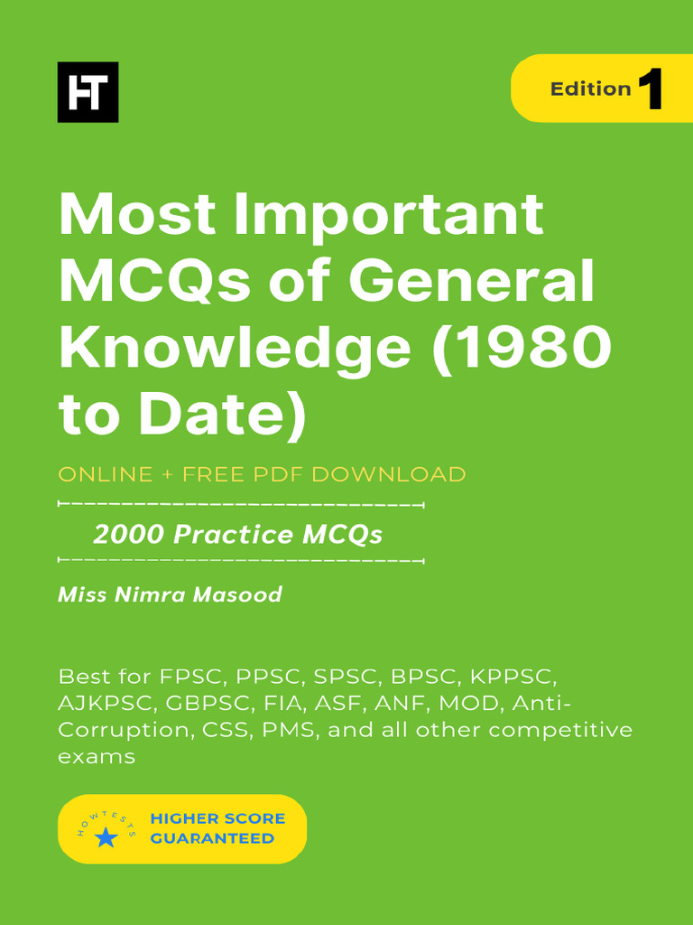 Essential General Knowledge MCQs | PDF | Technology & Engineering