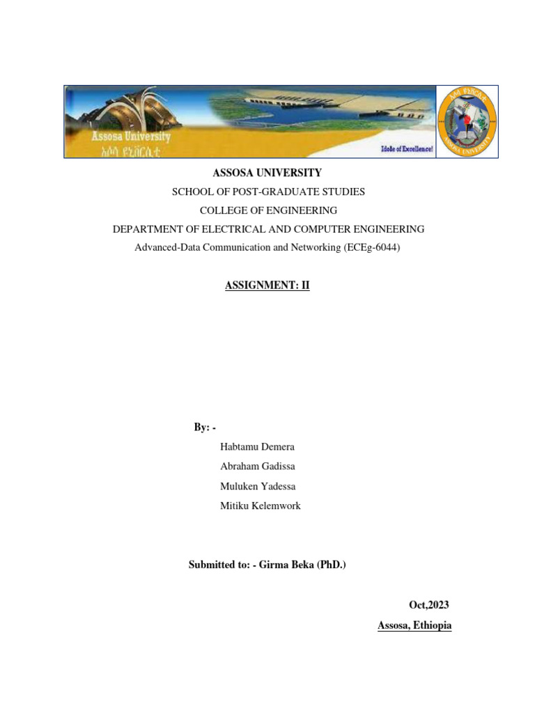 Assosa University Adc Assignment | PDF | Computational Problems | Applied Mathematics