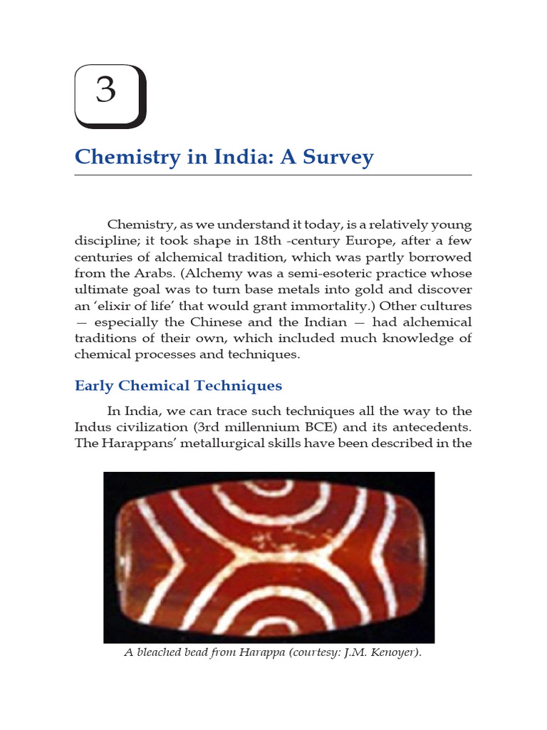 Chemistry in India - A Survey | PDF | Alchemy | Chemistry