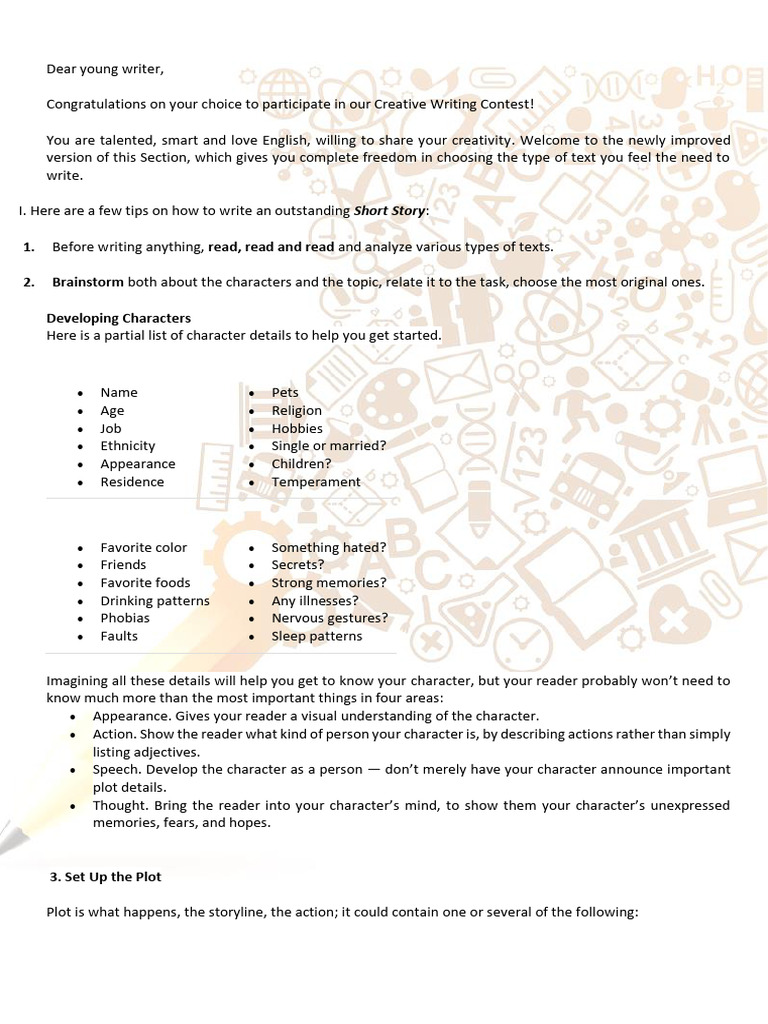 Creative Writing Guidelines | PDF | Narration