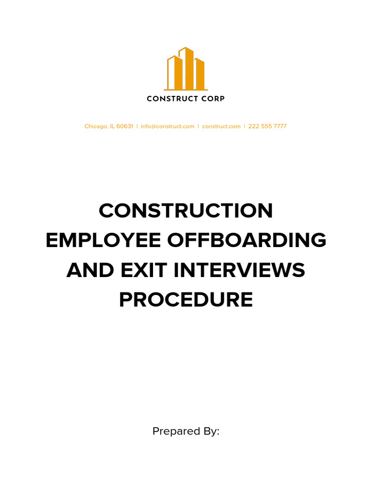Construction Employee Offboarding and Exit Interviews Procedure ...
