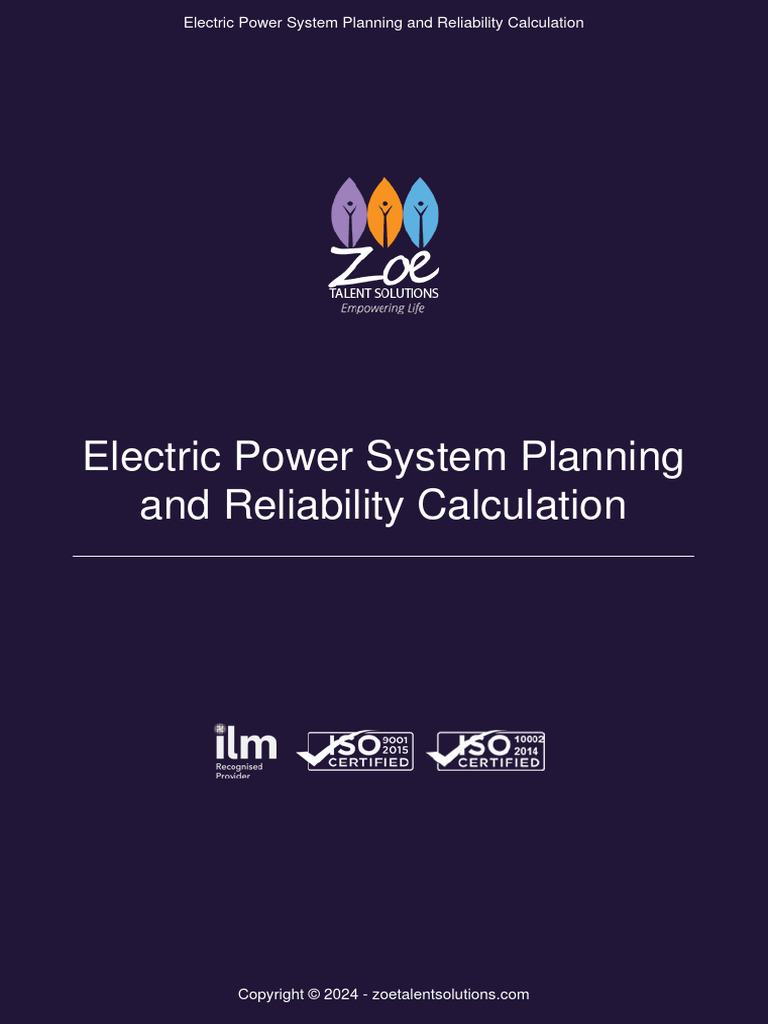 Electric Power System Planning and Reliability Calculation | PDF | High ...