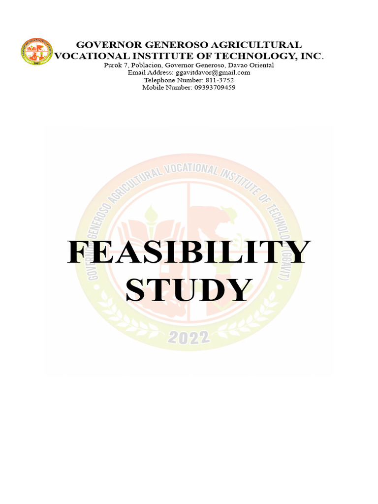 feasibility-study-2024-2025 Sample | PDF