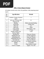 Project Report Format Typing Guidelines | PDF