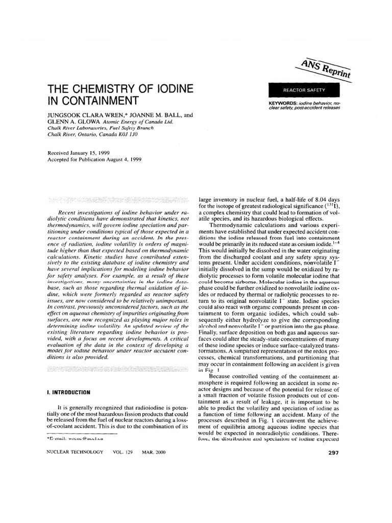 Chemistry of Iodine Notes | PDF