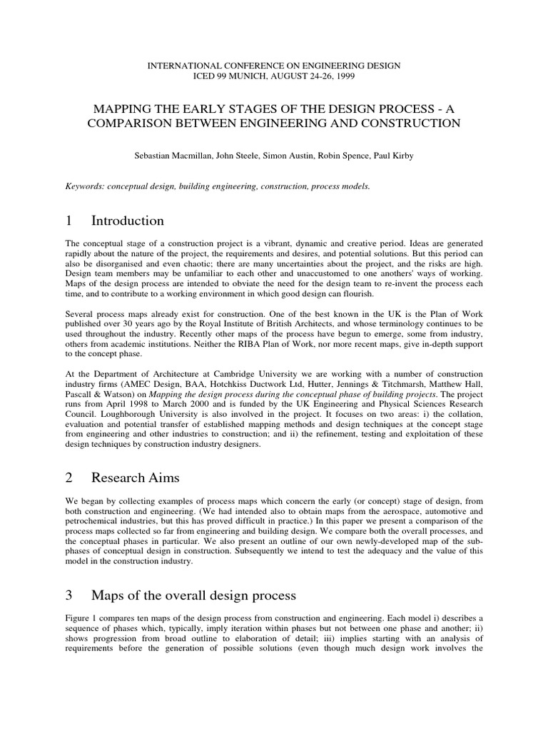 Mapping The Early Stages Of The Design P Pdf Design Function