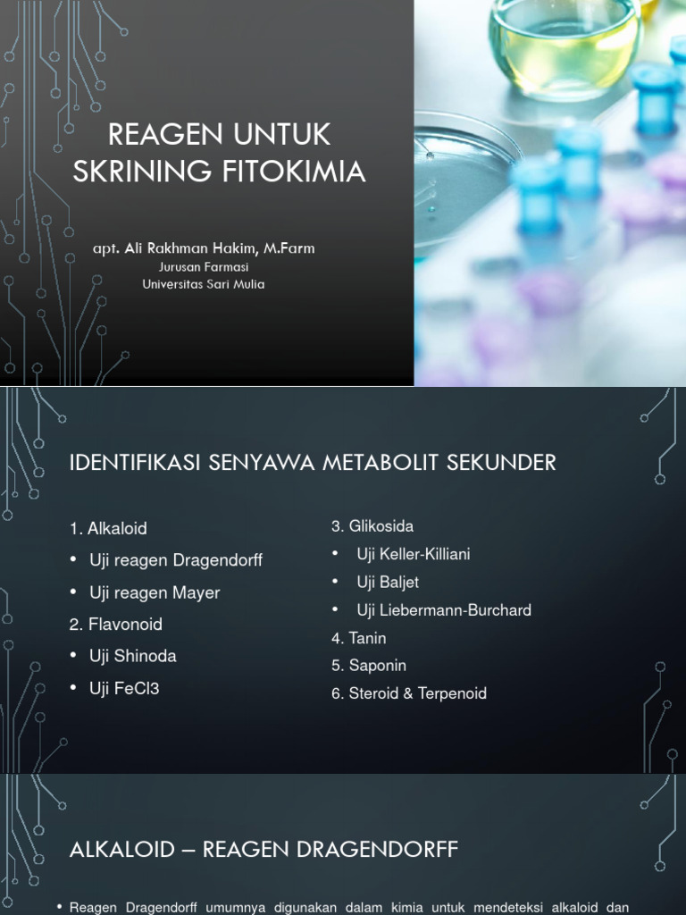Reagen Untuk Skrining Fitokimia | PDF