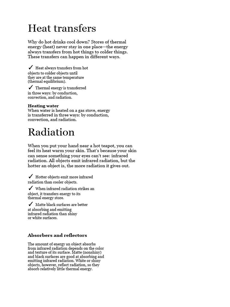 Heat Transfer Notes | PDF | Social Science | Science & Mathematics