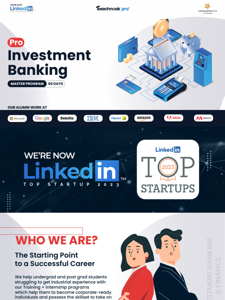 Investment Banking Career Training 2023 | PDF | Financial Risk ...