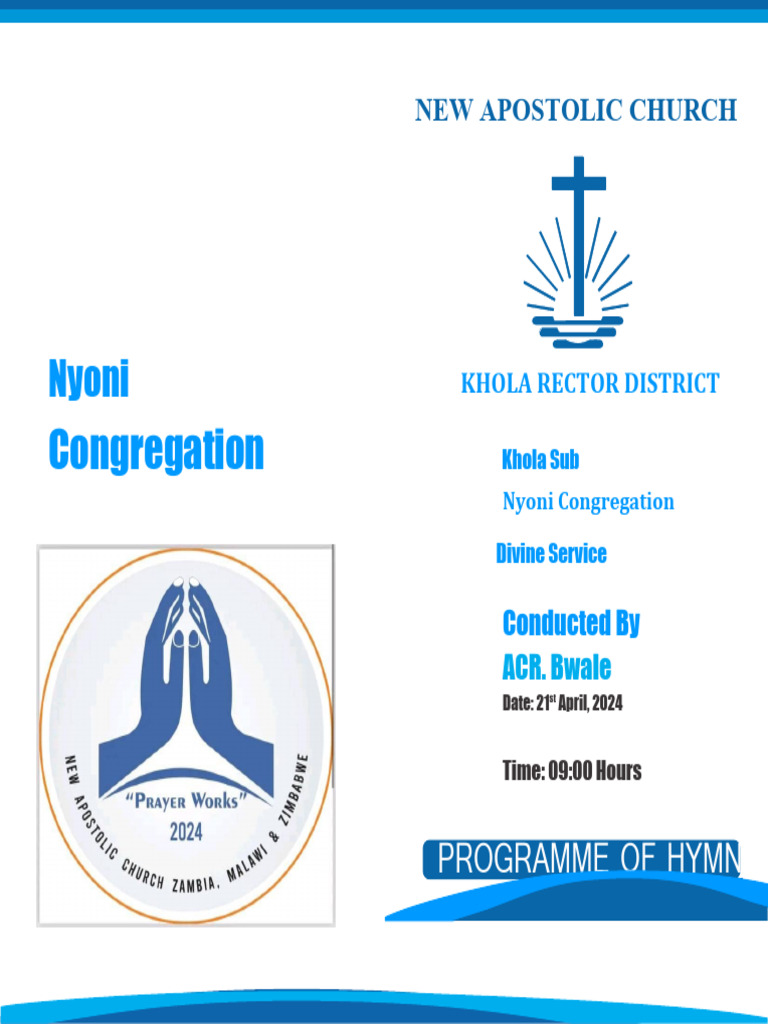 Nyoni Divine Service | PDF | Christian Denominational Families ...