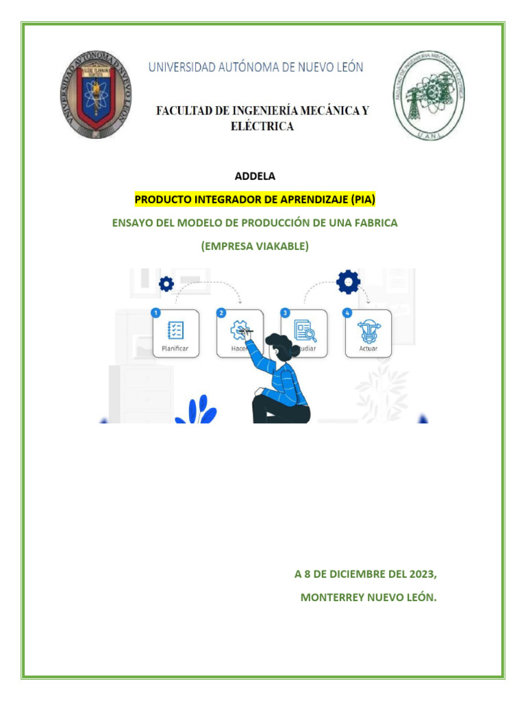 Modelo de Producción en Viakable | PDF | Calidad (comercial) | Business