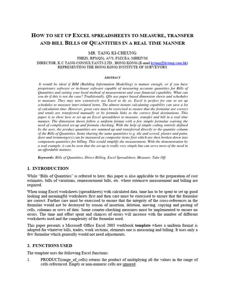 How To Set Up Excel Spreadsheets To Measure, Transfer | PDF | Spreadsheet | Microsoft Excel