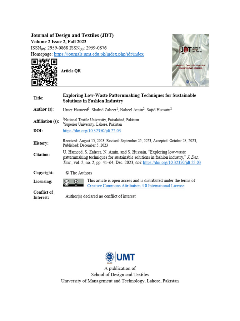 Exploring Low-Waste Patternmaking Techniques For Sustainable Solutions ...