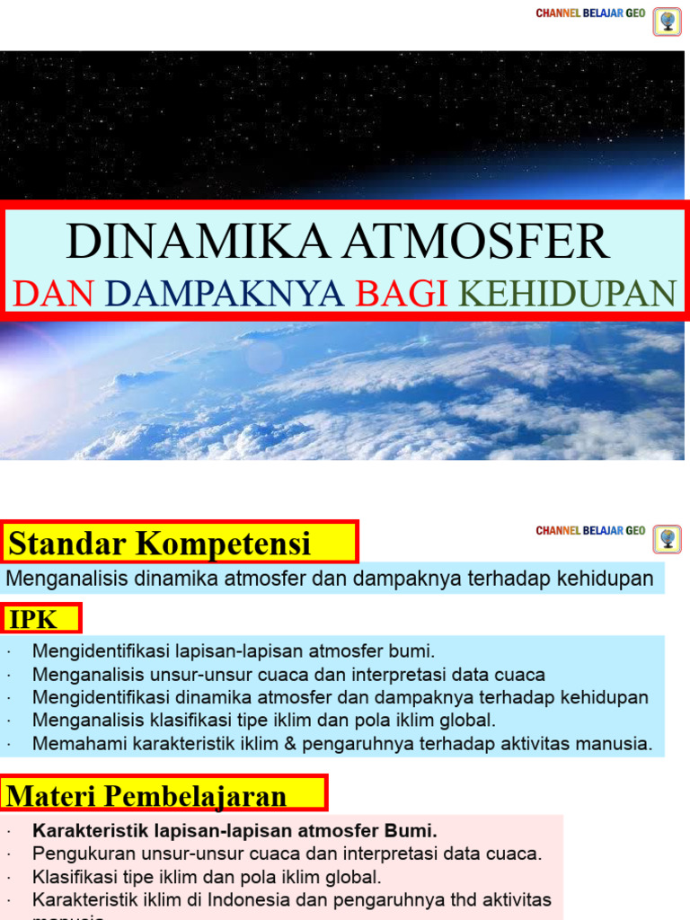 Dinamika Atmosfer Dan Dampaknya THD Kehidupan. Show..Pps | PDF