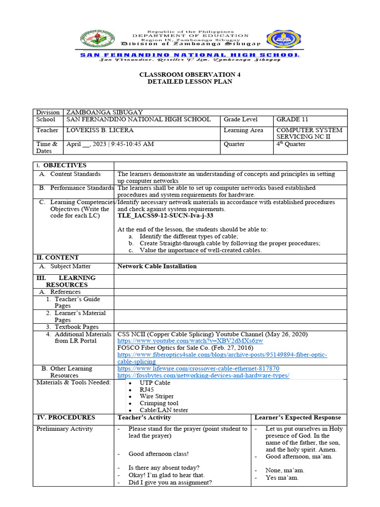 CO4 Lesson Plan | Download Free PDF | Network Switch | Computer Network