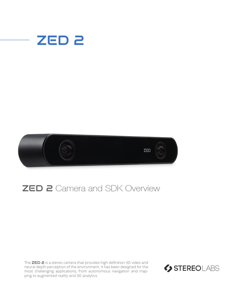 zed2-camera-datasheet | PDF | Camera | Sensor