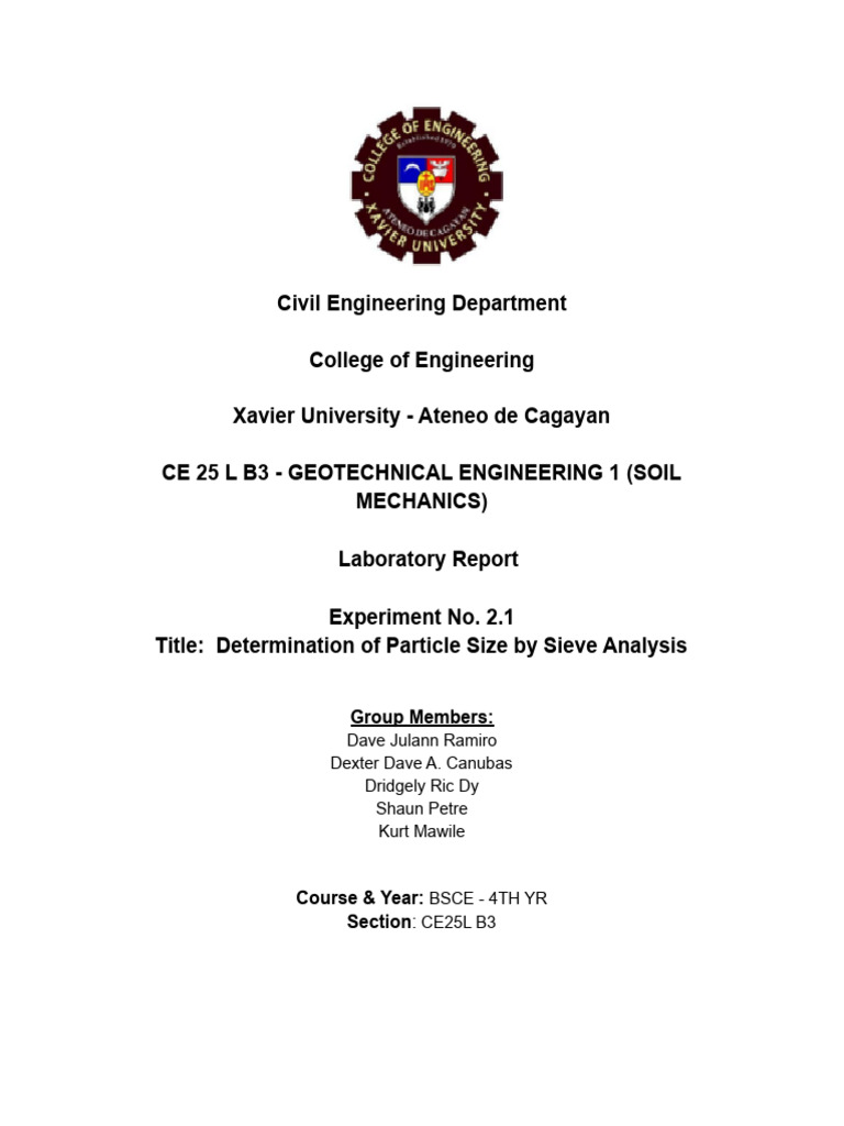 Ce 25 Lab Reports 1 Pdf Density