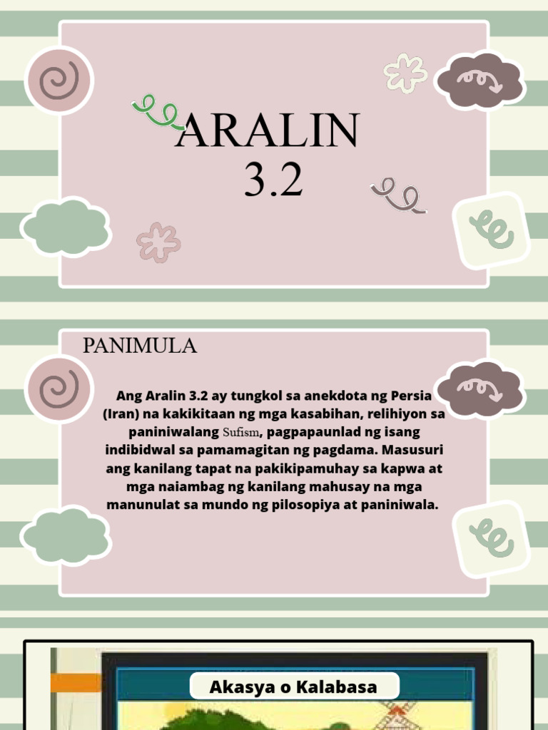Aralin 3.2 Final | PDF