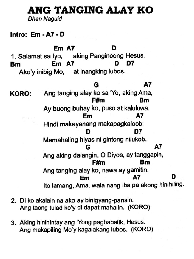 Ang Tanging Alay Ko | PDF