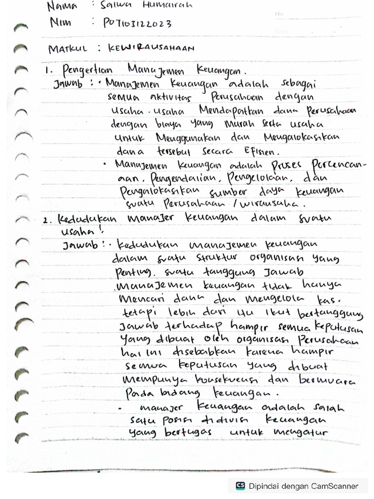 Kewirausahaan Salwa | PDF